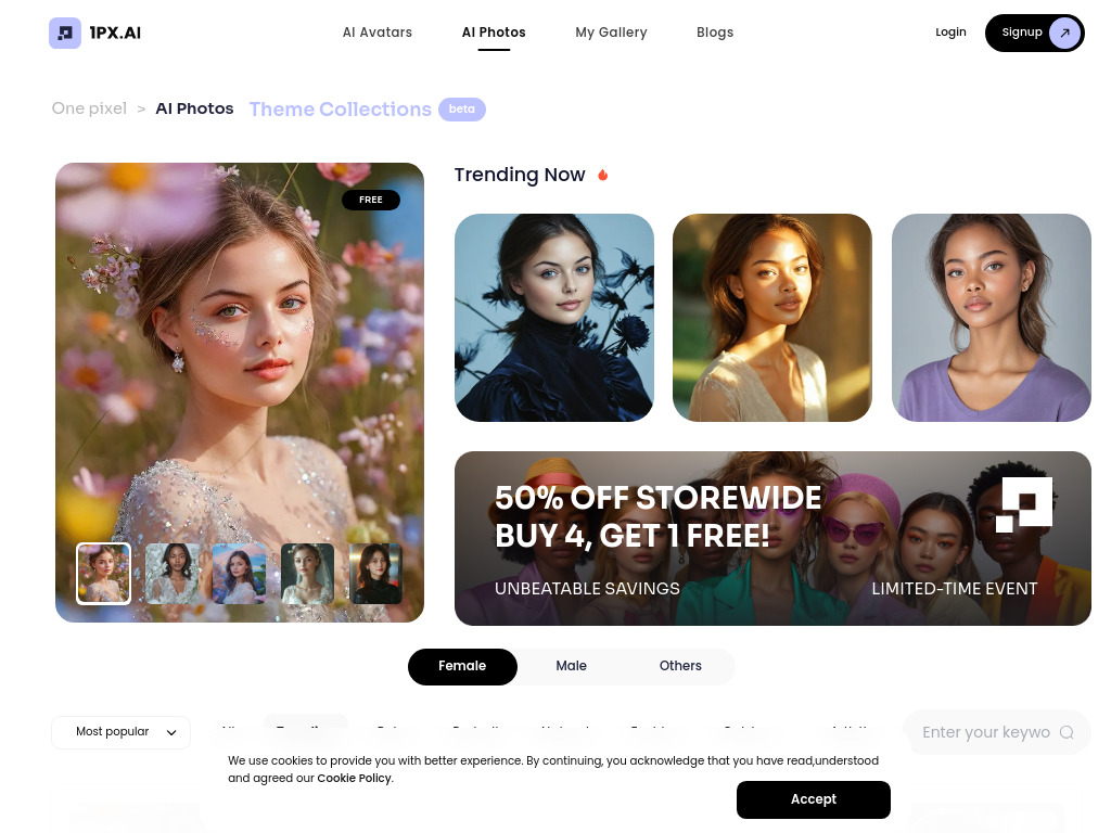 1px.ai The World's Most Advanced AI Photo Generator Review &... | AI-U