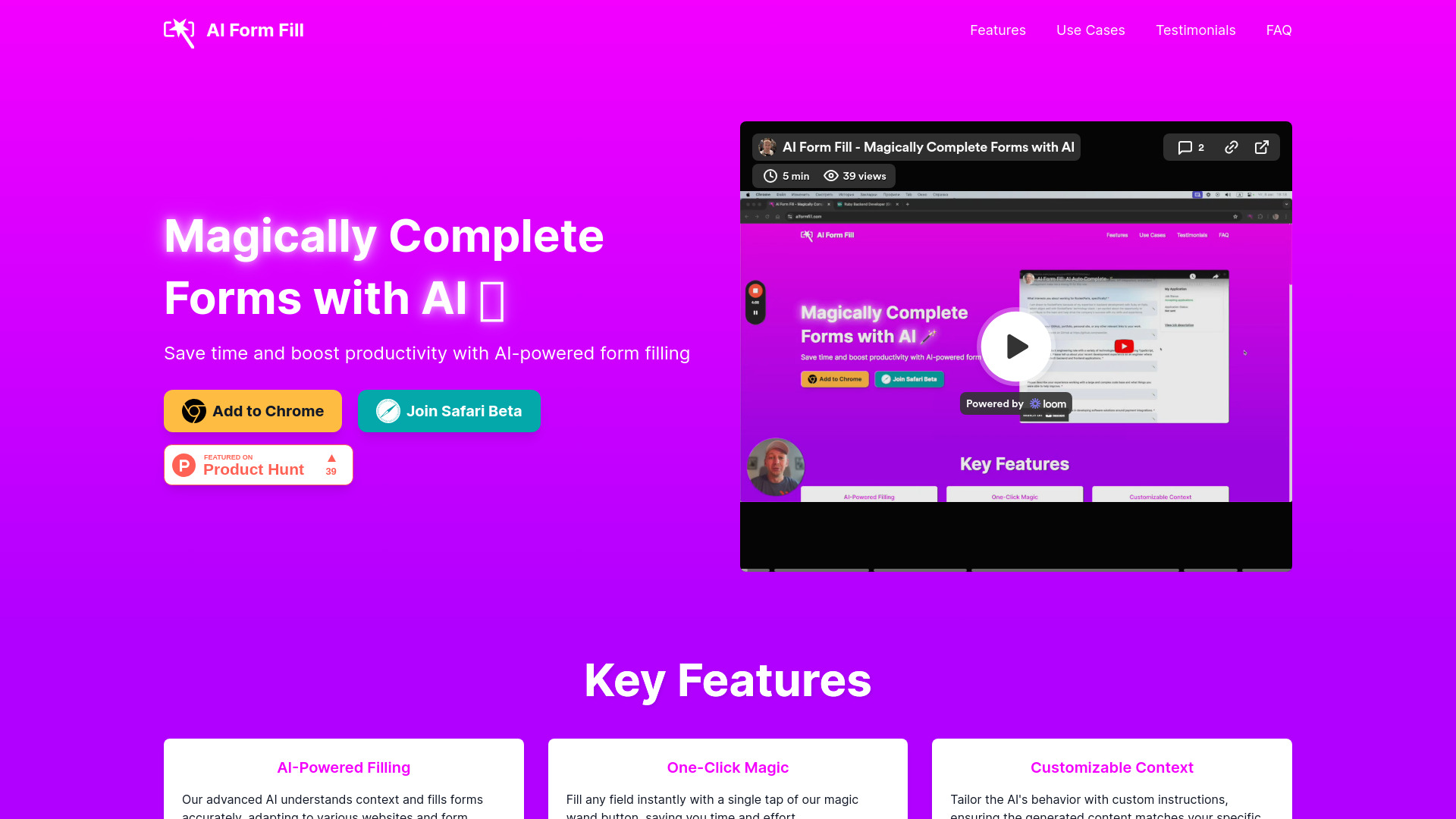 AI Form Fill Review, Pricing & Alternatives | AI-U