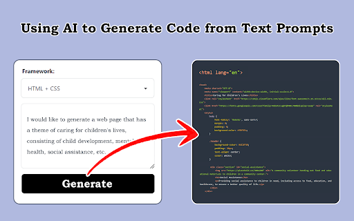 AI Front-end Code Generator - AI-powered UI builder converting visuals ...