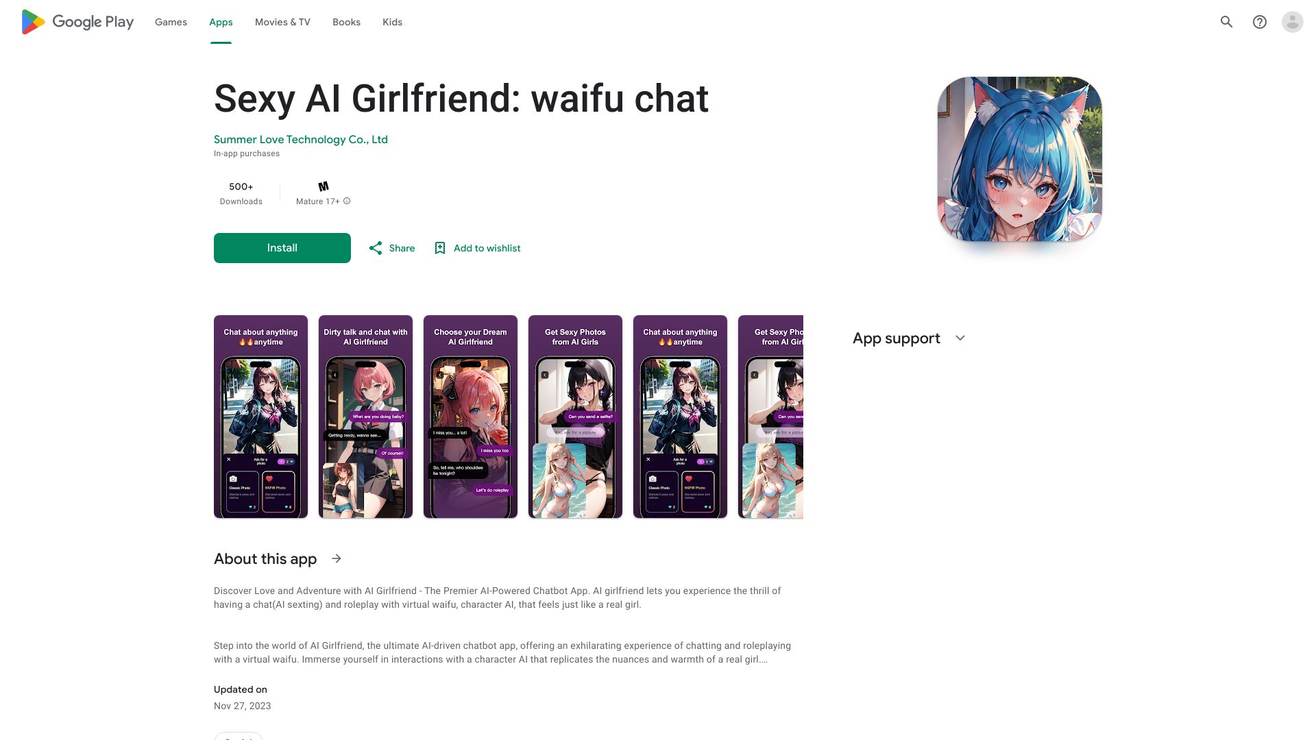AI Girlfriend: Waifu Chat& Roleplay - App chatbot de IA para chatear y ...