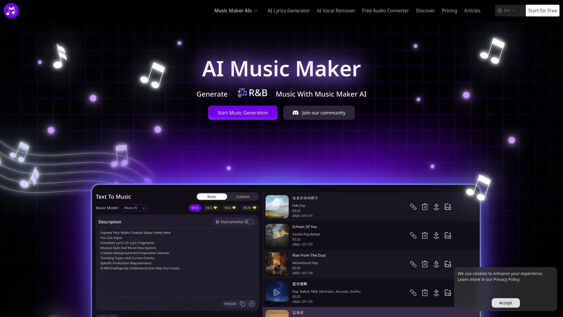 AI Music Maker: Best Free AI Music/song Generation Tool - Free Advanced ...