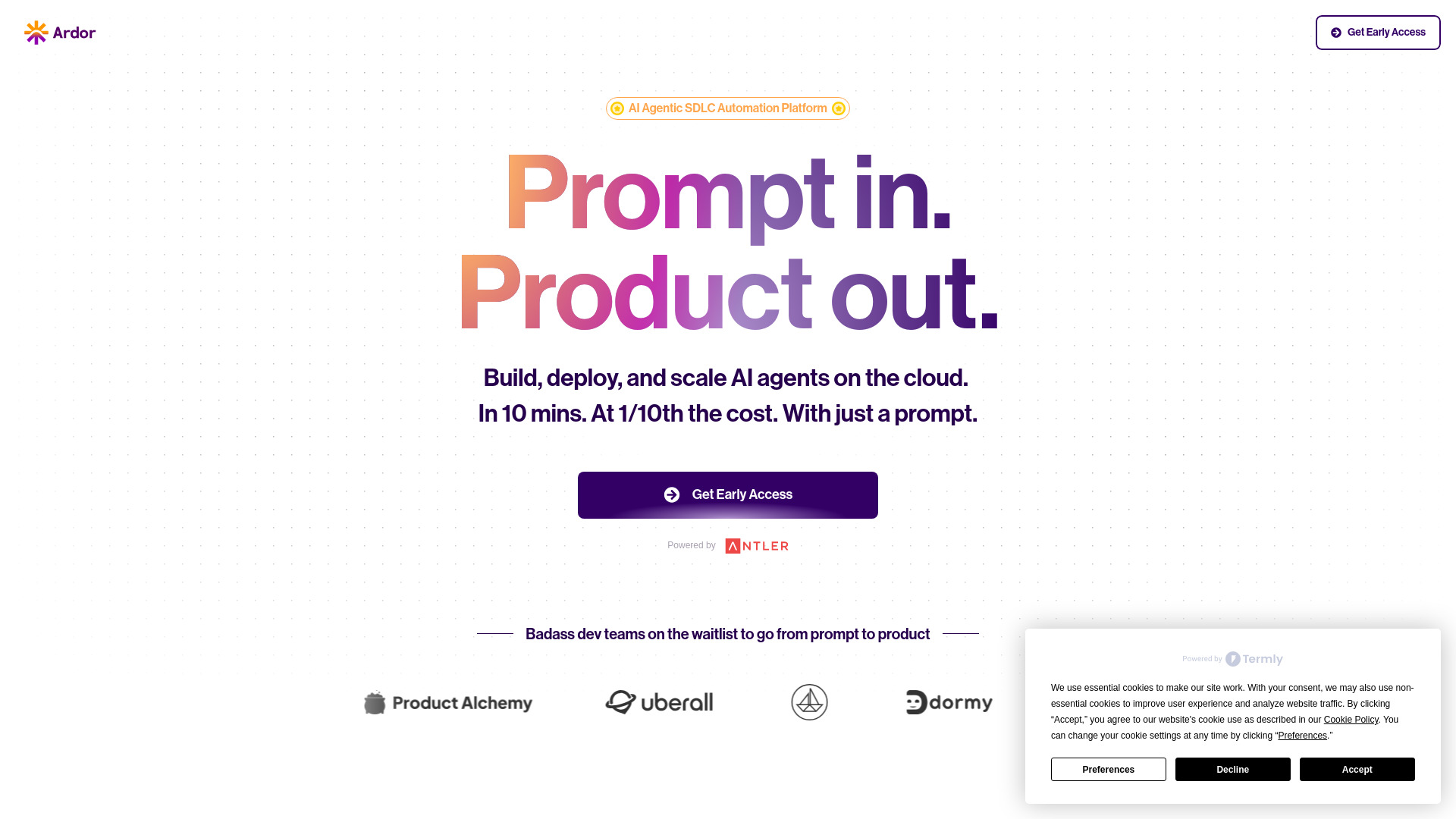 Ardor — Prompt In. Product Out. Reviews, Features, Pricing & Alternat…