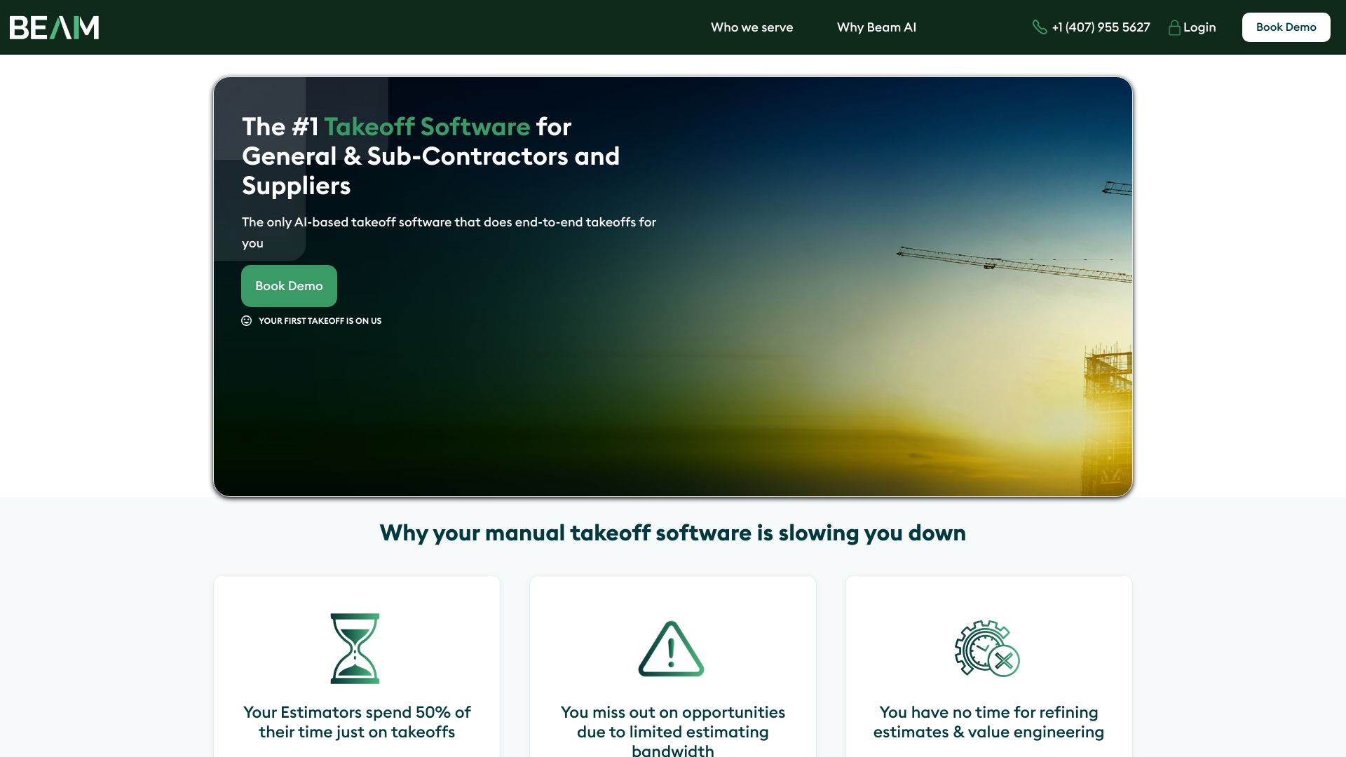 Beam AI Takeoff Software - AI-powered takeoff software for construction estimating, saving time ...