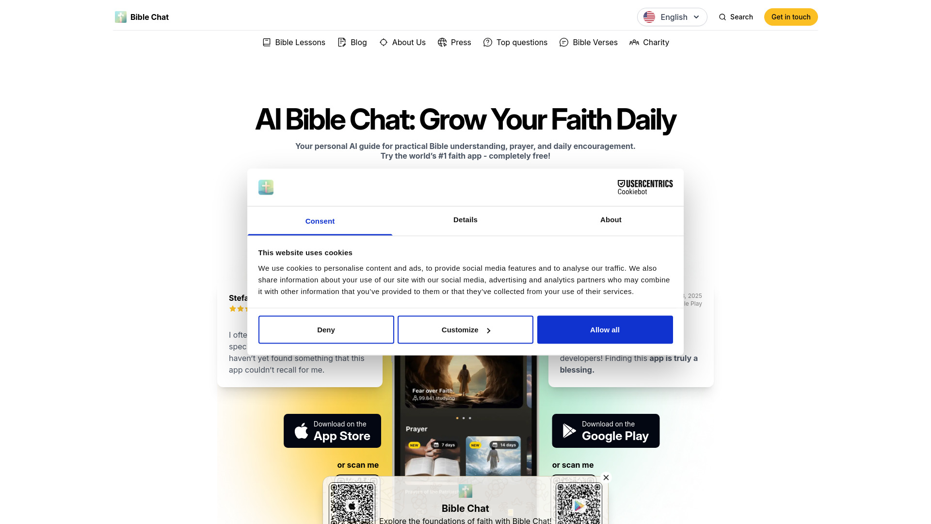 Bible Chat - AI faith app for Bible understanding, prayer, and daily ...