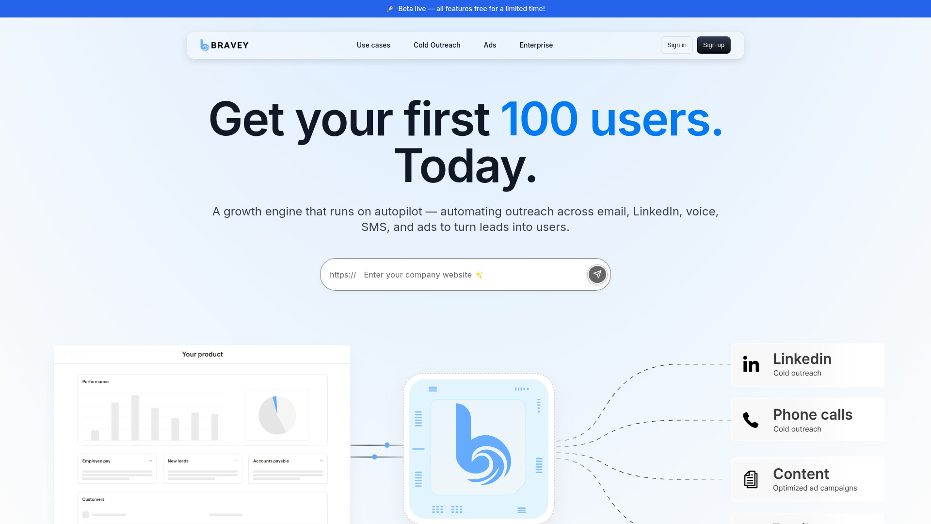 Bravey - AI-powered growth engine for automated outreach and scalable ...