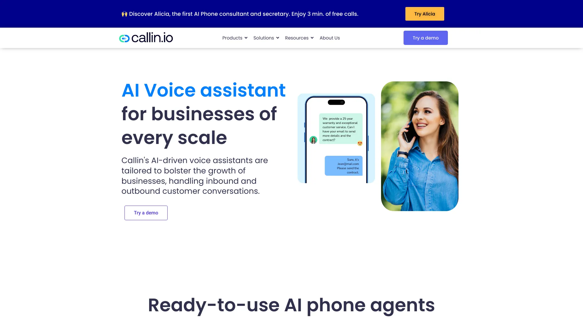 Callin - AI-driven voice assistant platform for small business ...