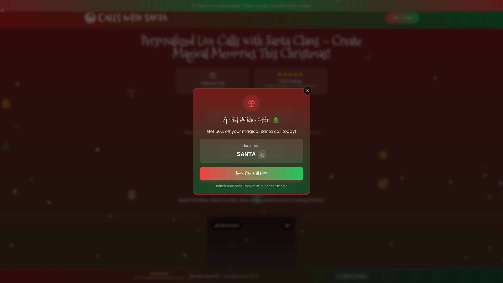 Calls With Santa Claus - Live calls, letters, and video messages from ...