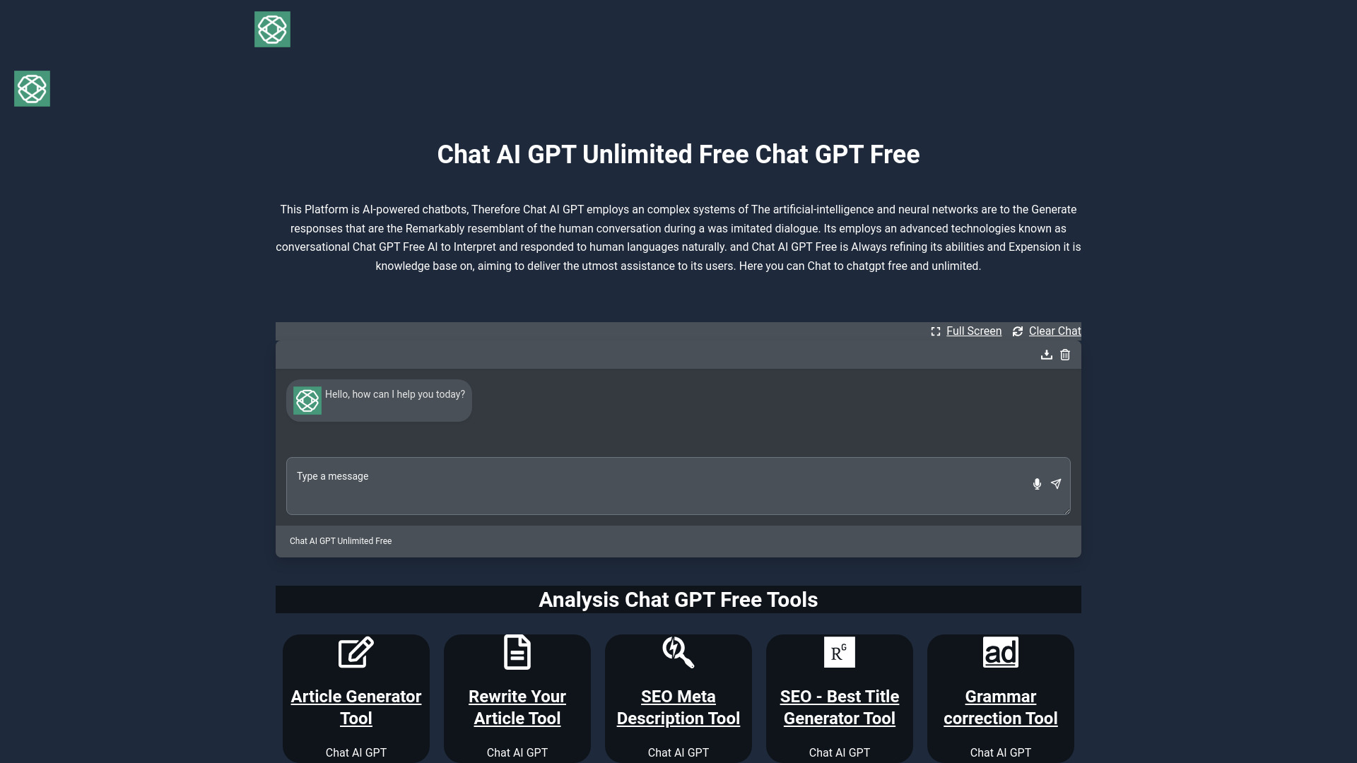 Chat AI Gpt | AI Grammar Checker - AI-U