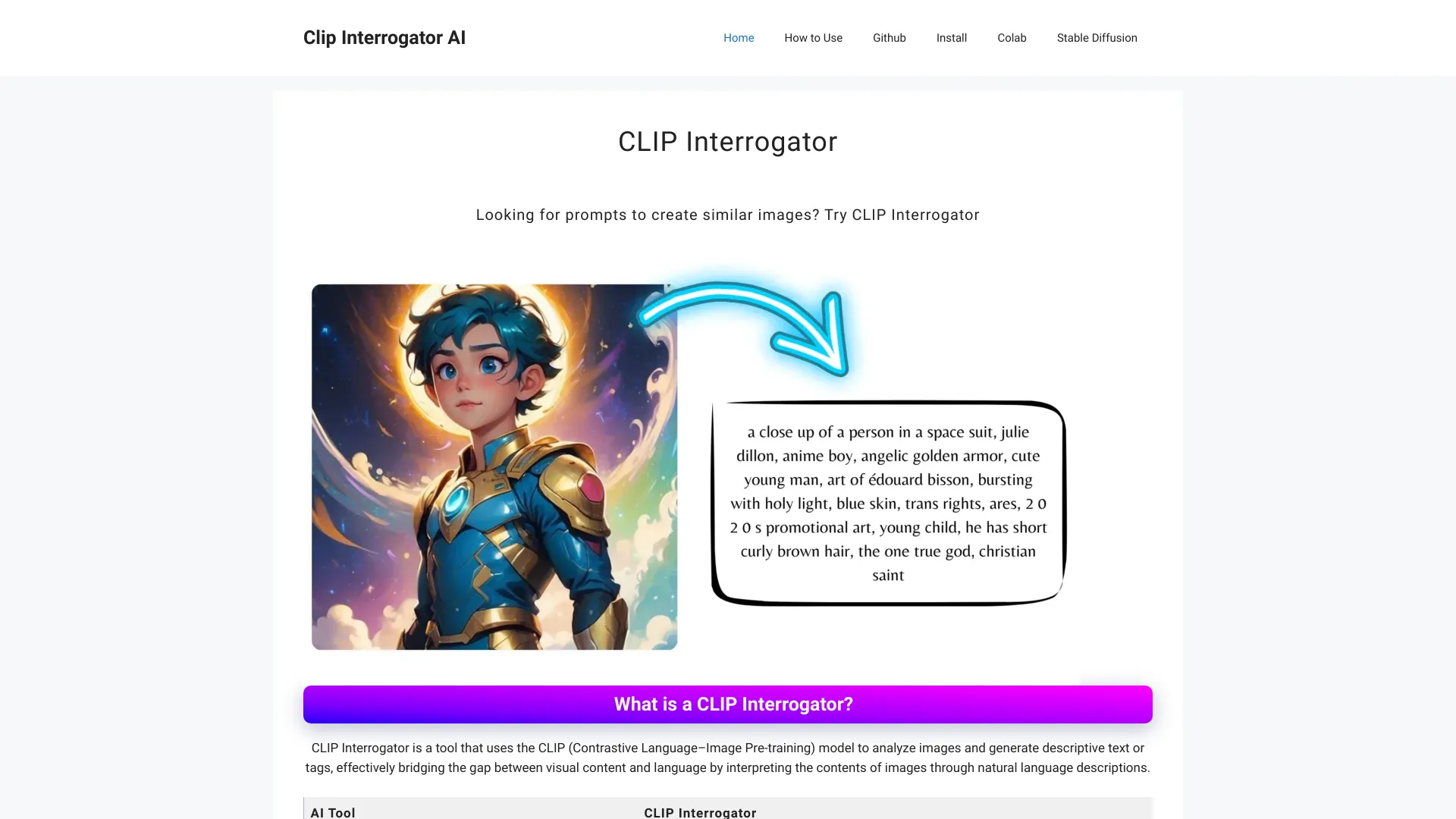 Clip Interrogator - A tool using CLIP model to analyze images and ...