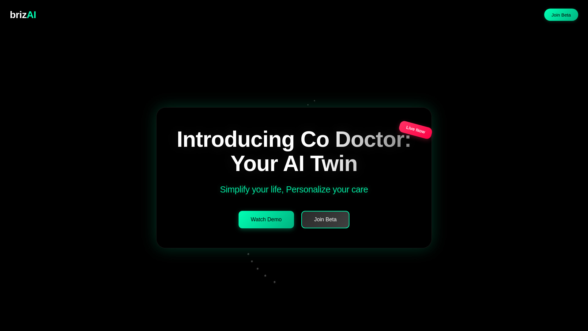 Co Doctor - BrizAI's Co-Doctor is an AI twin automating healthcare ...