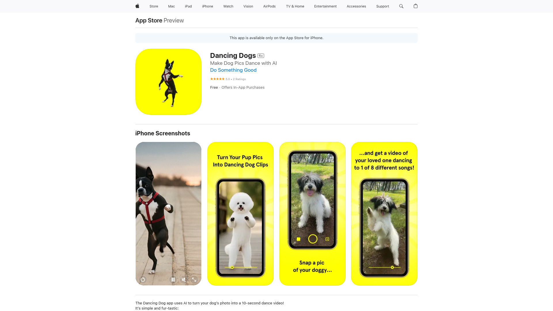 Dancing Dogs App - AI app turns dog photos into 10-second dance videos ...