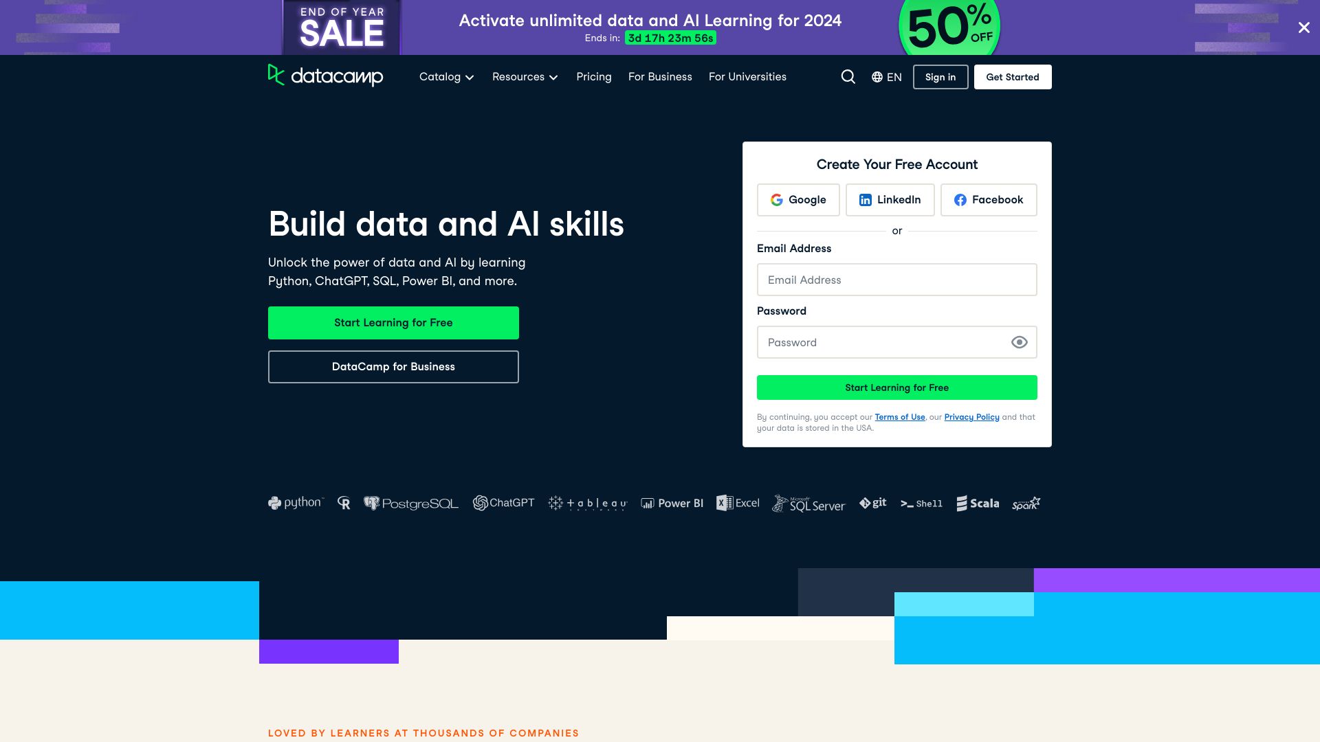 Datacamp - Online platform for learning data science and AI skills with ...