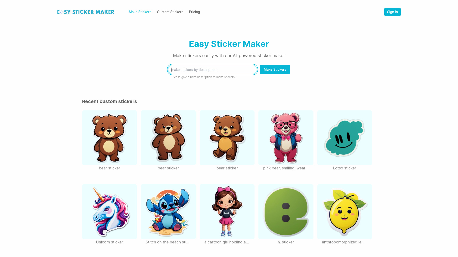 Easy Sticker Maker - AI-powered sticker maker for creating custom ...