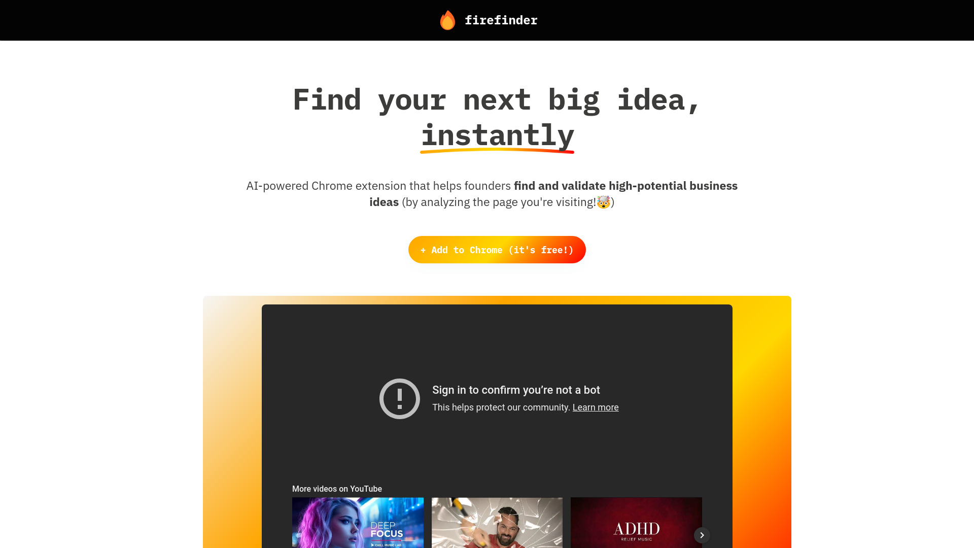 Firefinder - AI-powered Chrome extension for generating and validating ...