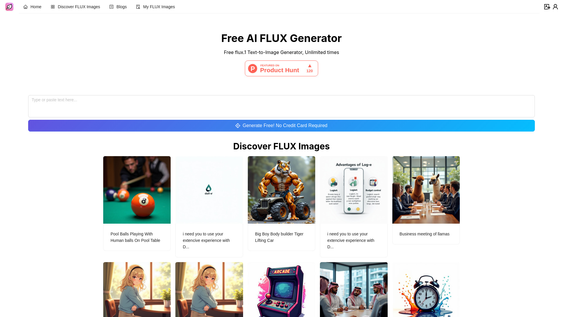 Free AI Flux Generator | Generador de Imágenes AI - AI-U