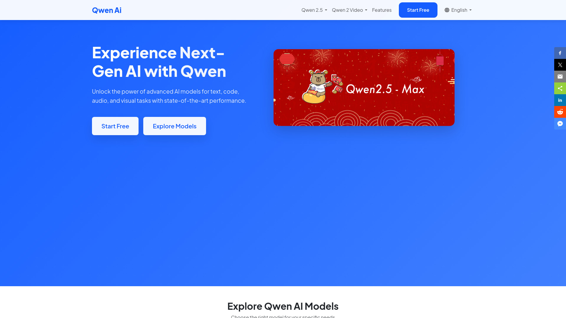 Free Qwen AI | AI Text Generator - AI-U