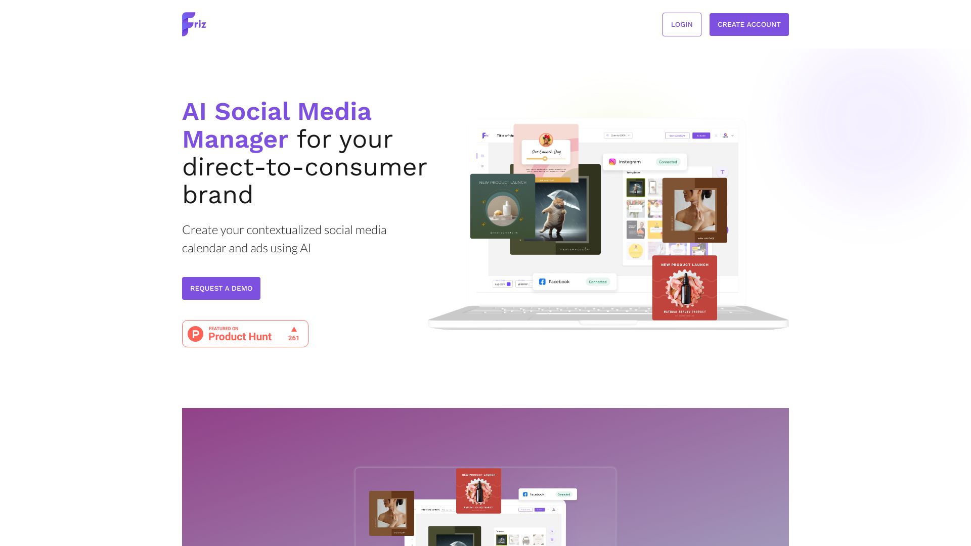 Friz - AI social media manager for D2C brands to create and schedule ...