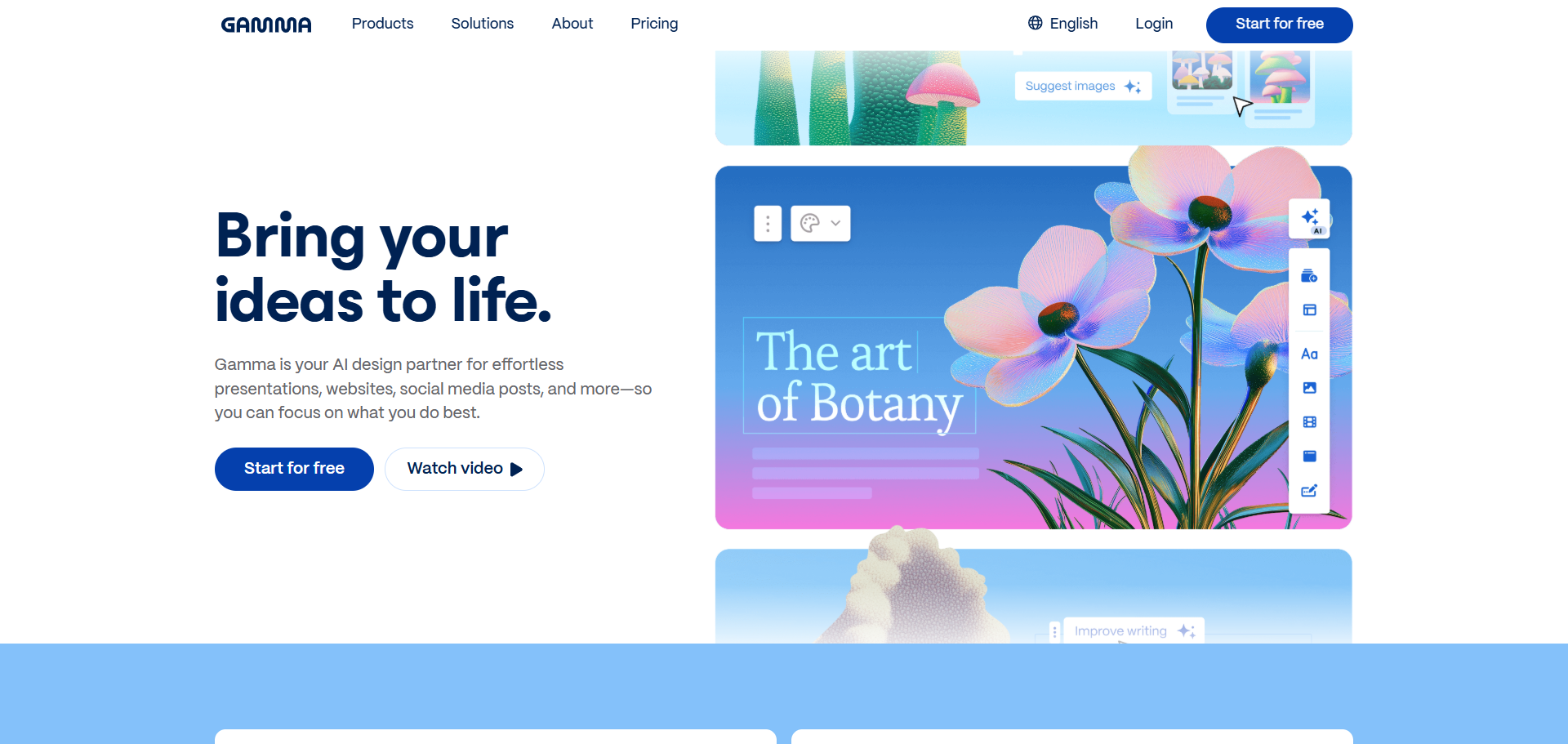 Gamma AI - AI-powered platform for creating presentations, webpages ...