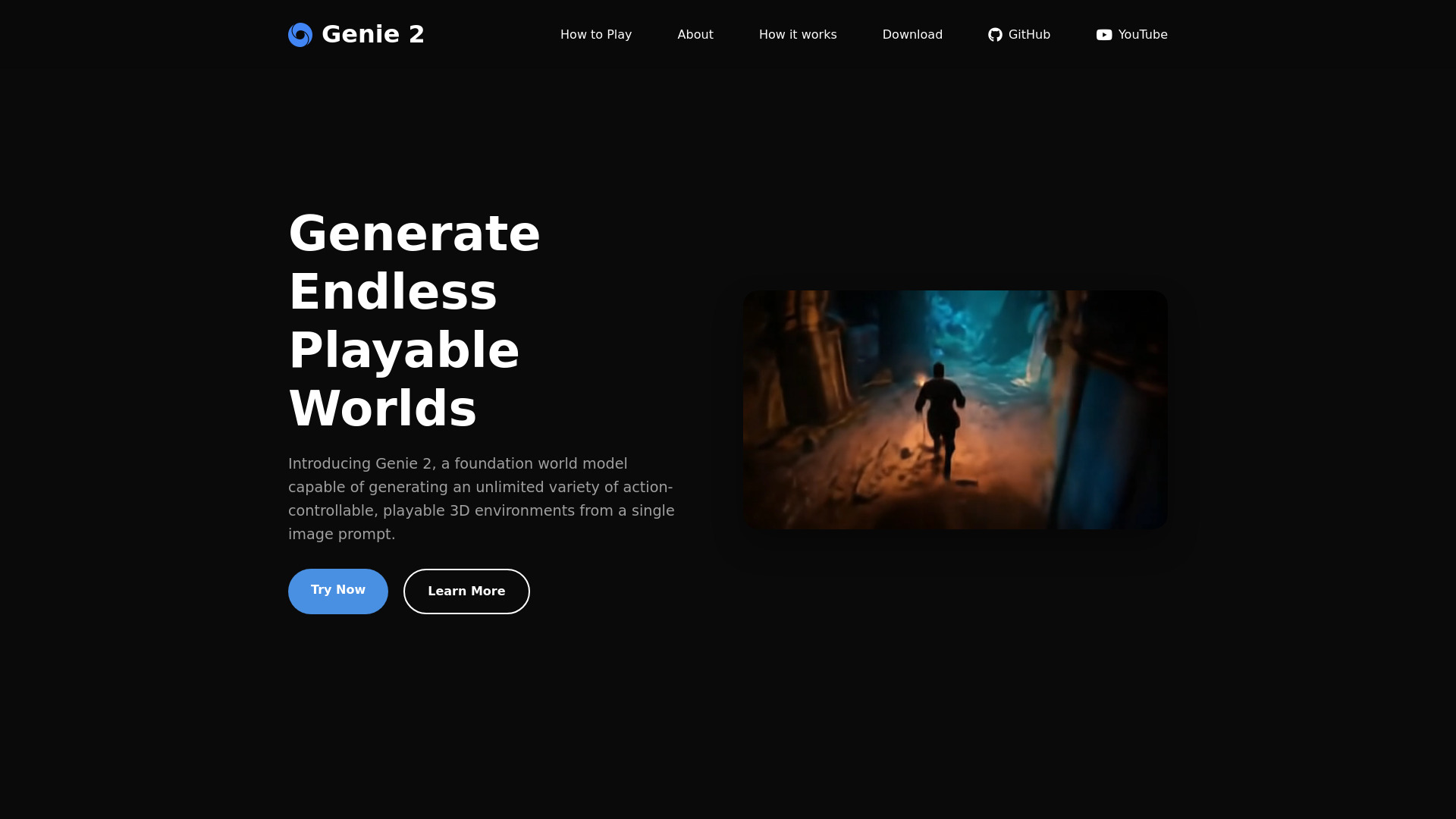 Genie 2 - AI game generator by Google DeepMind for creating and playing ...