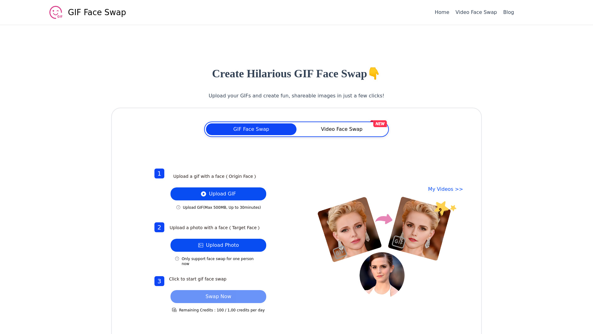 Gif Face Swap Review, Pricing & Alternatives | AI-U