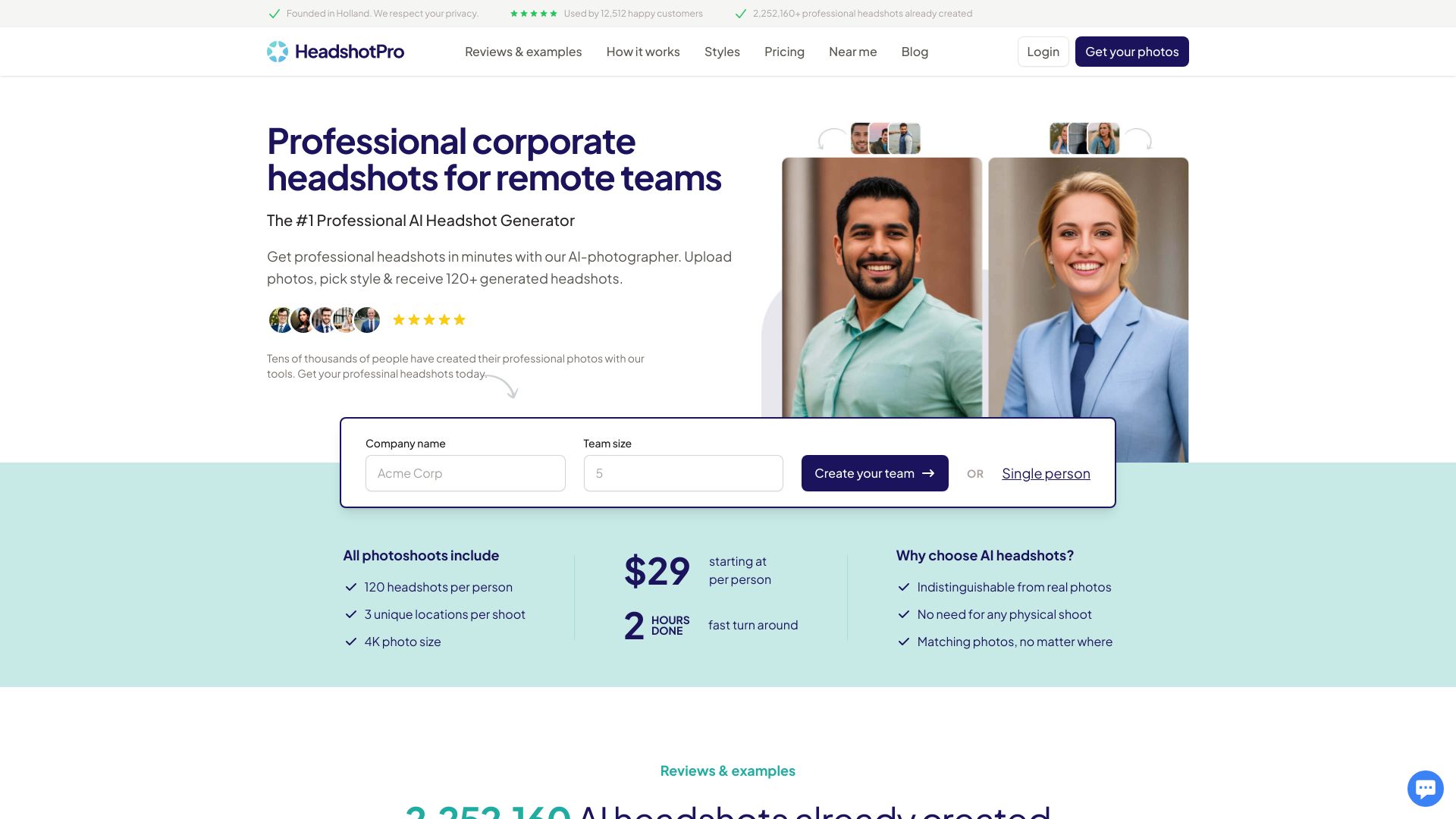 Headshotpro - AI headshot generator for professional-grade headshots ...