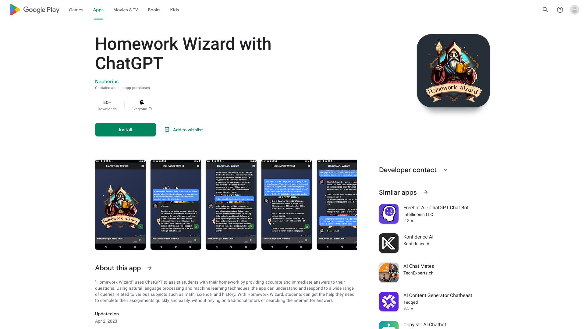 Homework Wizard - Homework Wizard is an AI-powered app that helps ...