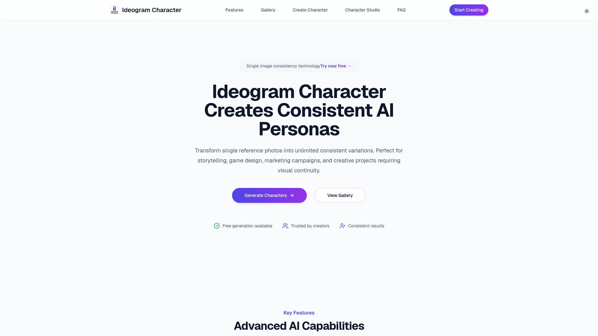 Ideogram Character - AI tool for consistent character generation from ...
