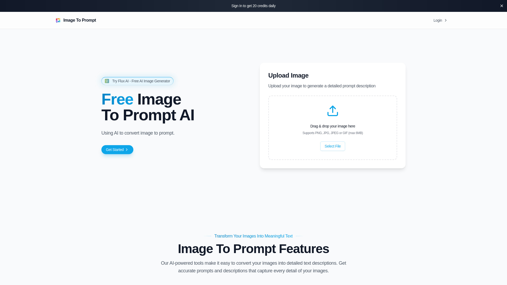 Image To Prompt AI - Free Unlimited Online Tool - AI tool that converts ...