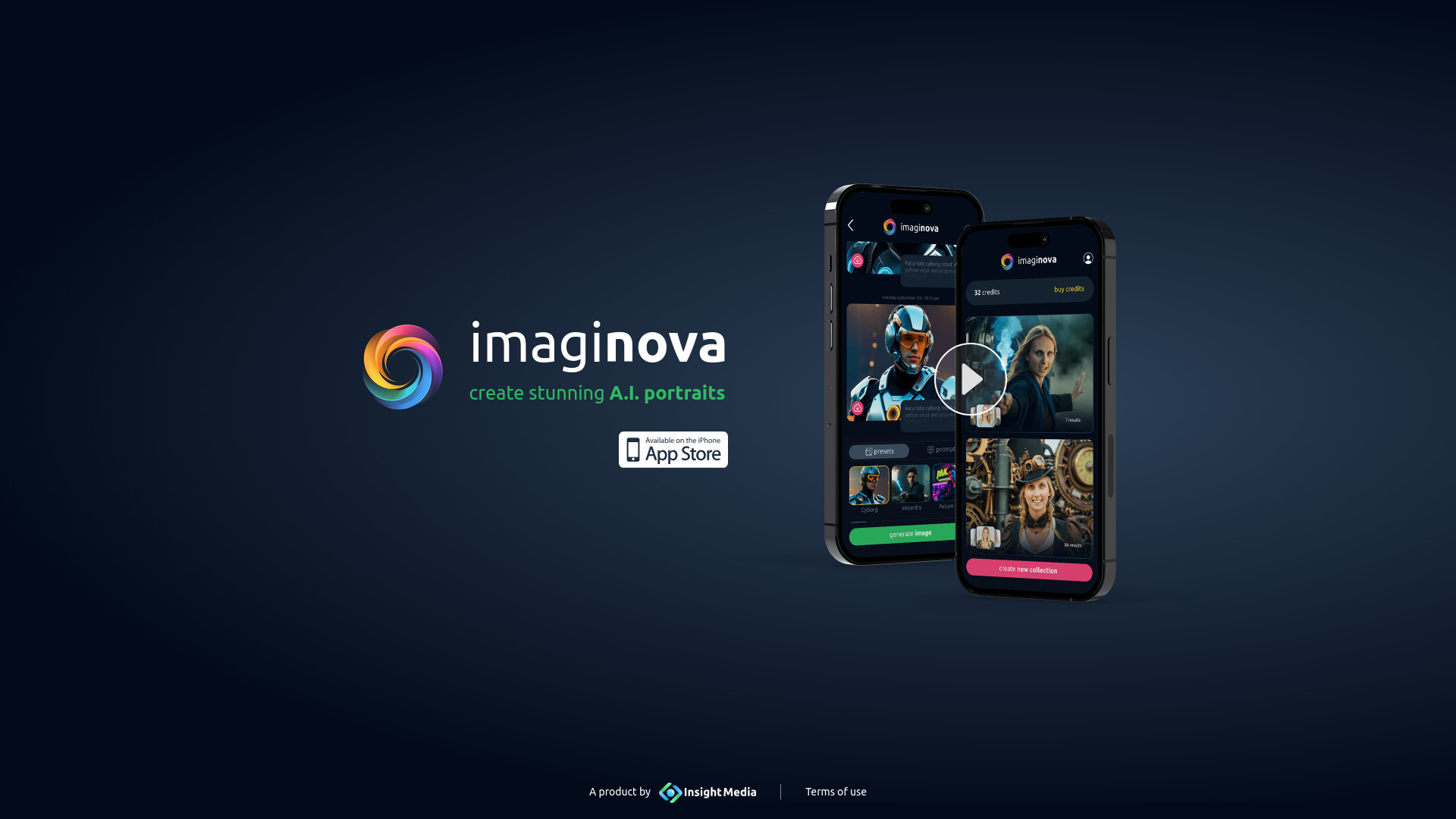 Imaginova - Imaginova is an iOS app that turns selfies into AI portraits. | AI-U.com