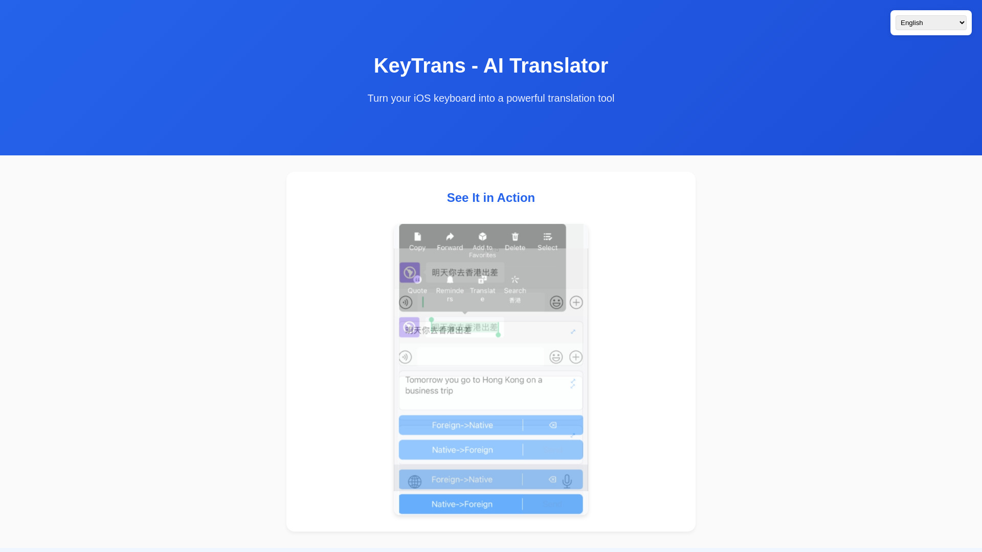 Keytrans - AI Translator | AI Text Generator - AI-U