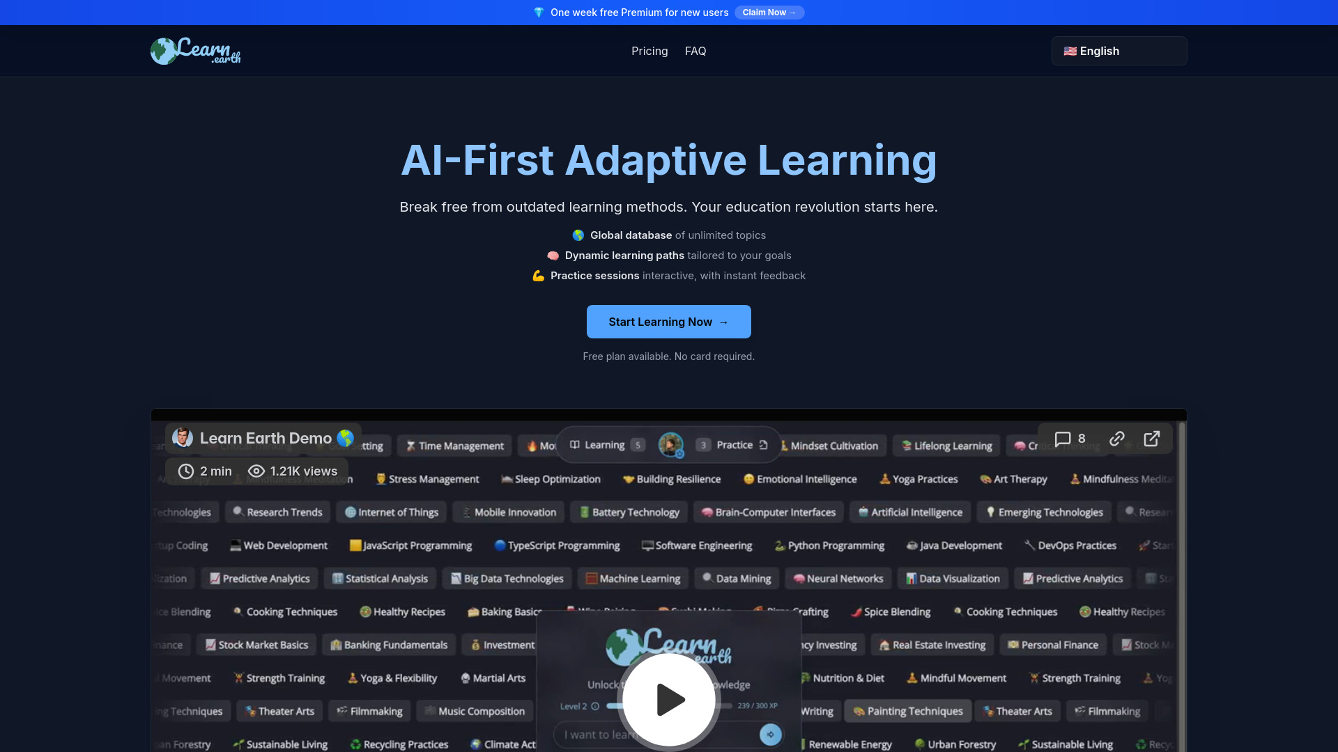 Learn Earth - AI-powered adaptive learning platform for personalized ...