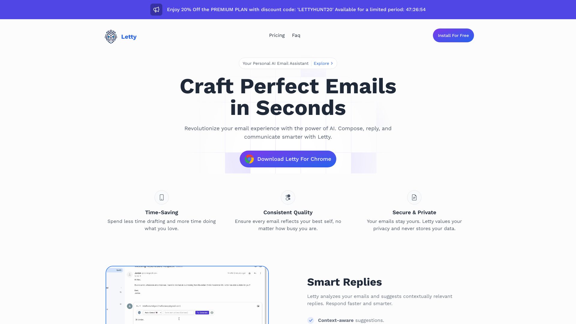 Letty - AI email assistant for fast, professional email composition and ...