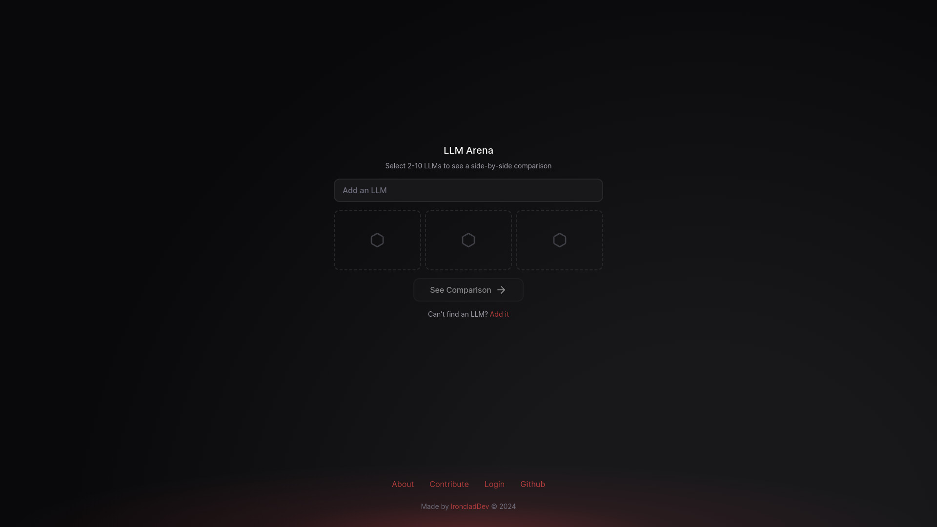 Llmarena - A tool for side-by-side LLM comparisons, pricing, and feature analysis. | AI-U.com