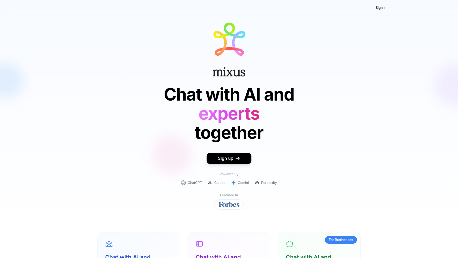 Mixus - Multiplayer AI chat platform for co-intelligence. | AI-U.com