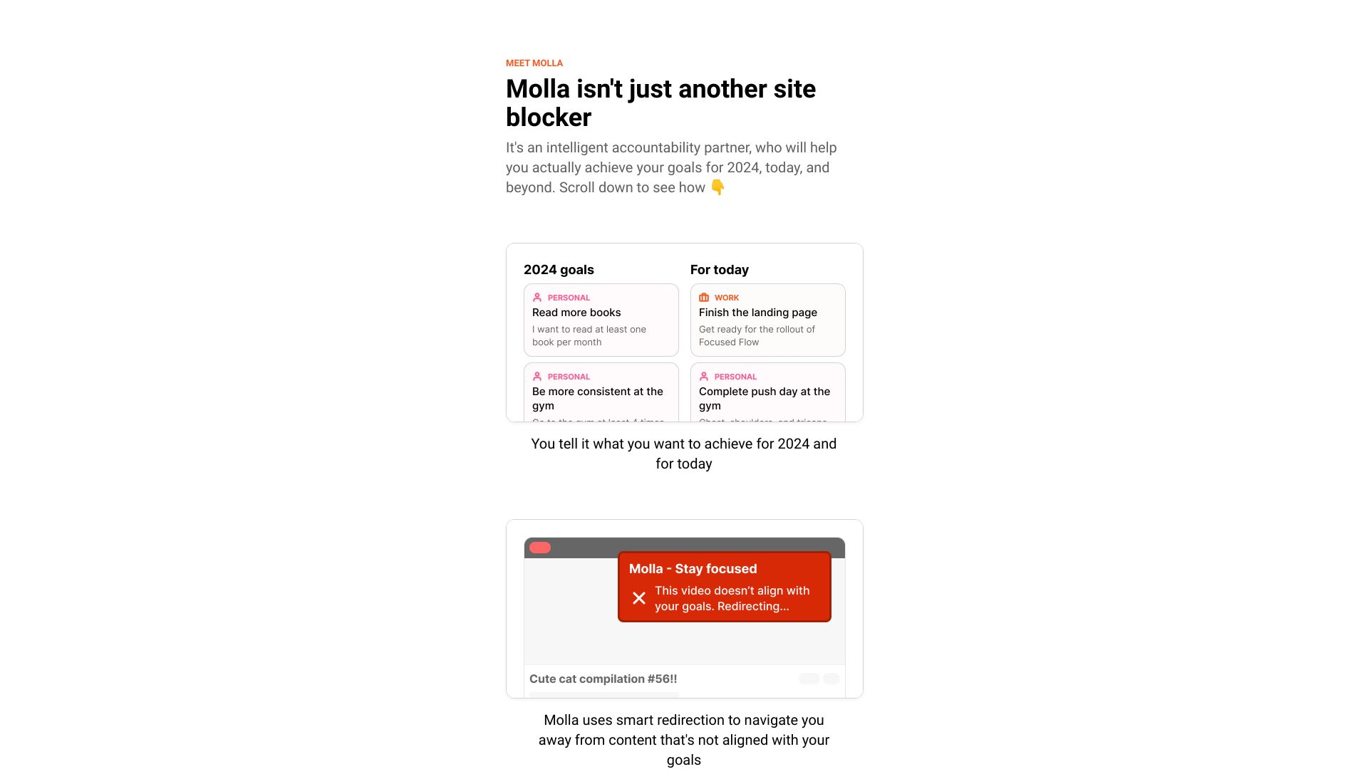 Molla - Molla is an intelligent accountability partner that redirects ...