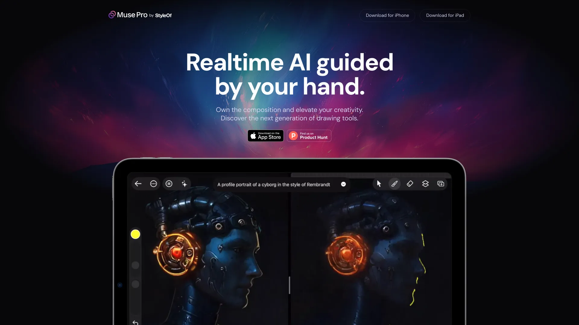 Muse Pro - AI-powered digital art app for iPad with realtime painting ...