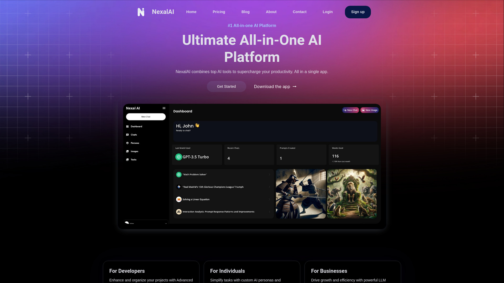 Nexal AI - All In One AI Platform - All-in-one AI platform integrating ...