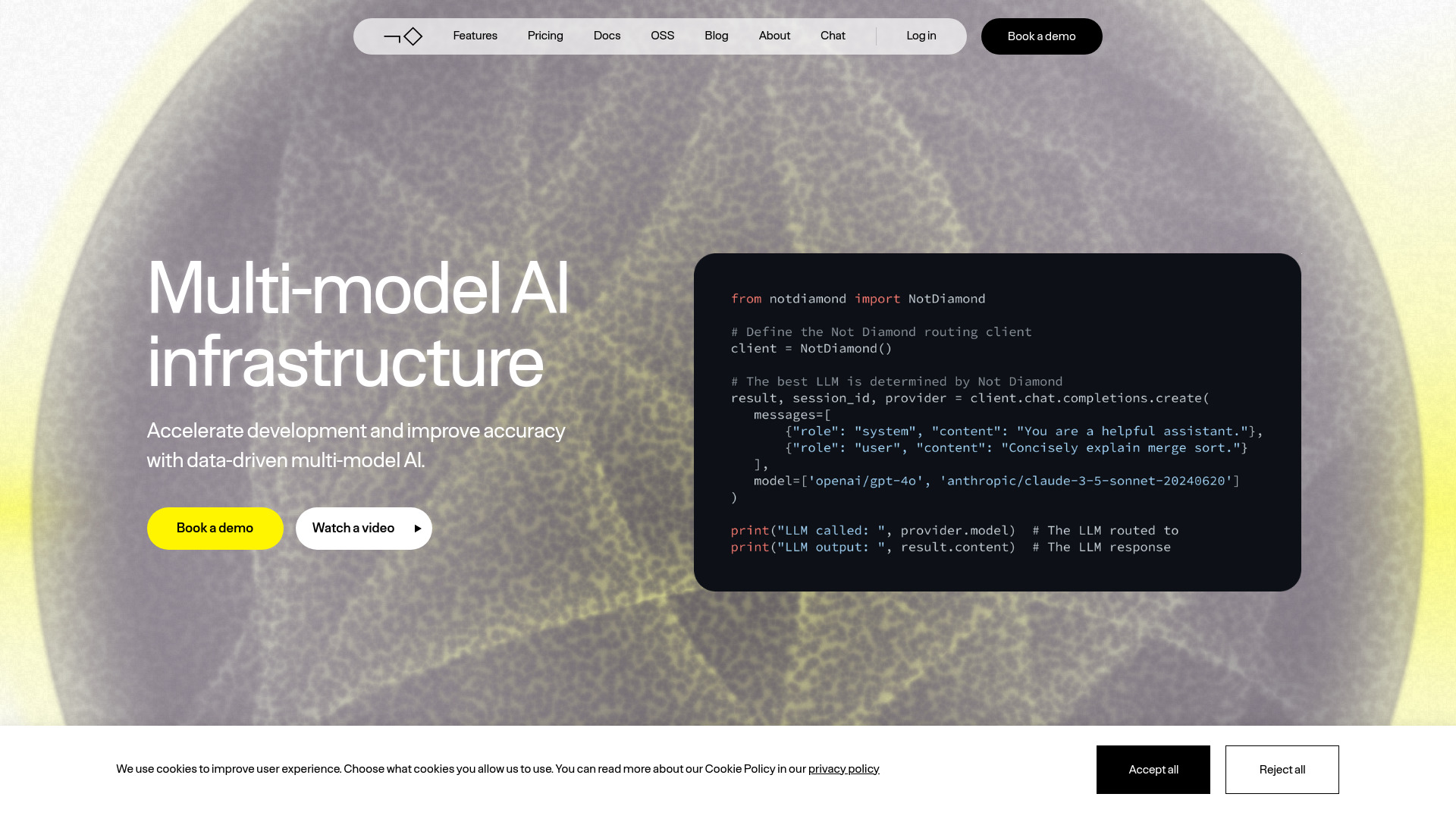 Not Diamond Review, Features & Alternatives | AI-U