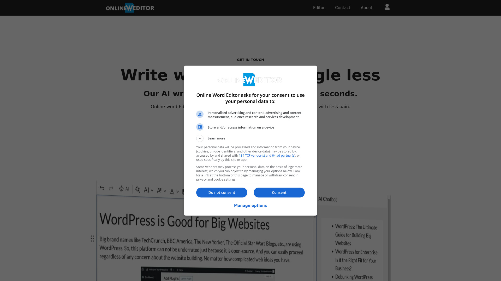 Online Word Editor - AI writing tool for creating, editing, and ...