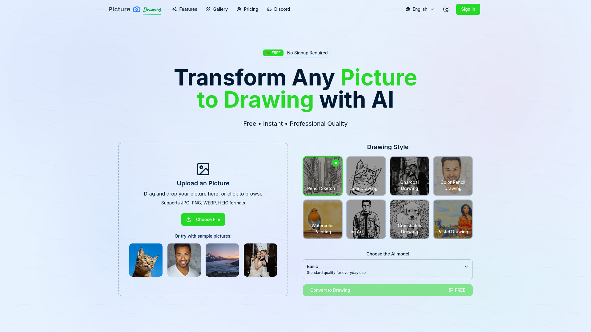 Picture To Drawing - AI-powered tool to transform photos into artistic ...
