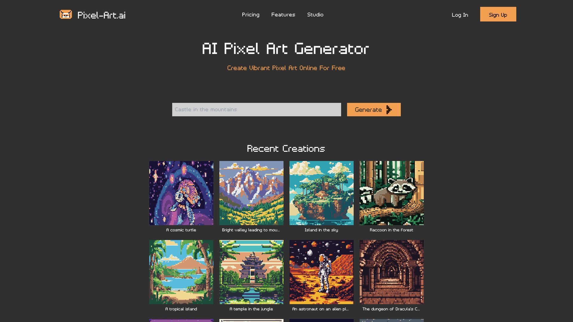 Pixel-art AI - AI-powered pixel art generator with inpainting and ...