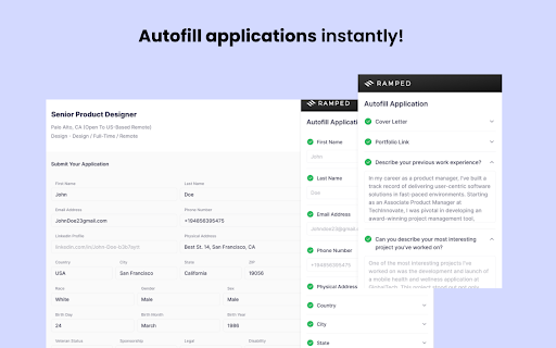 Ramped AI - Autofill Job Applications | AI Writing Assistants - AI-U