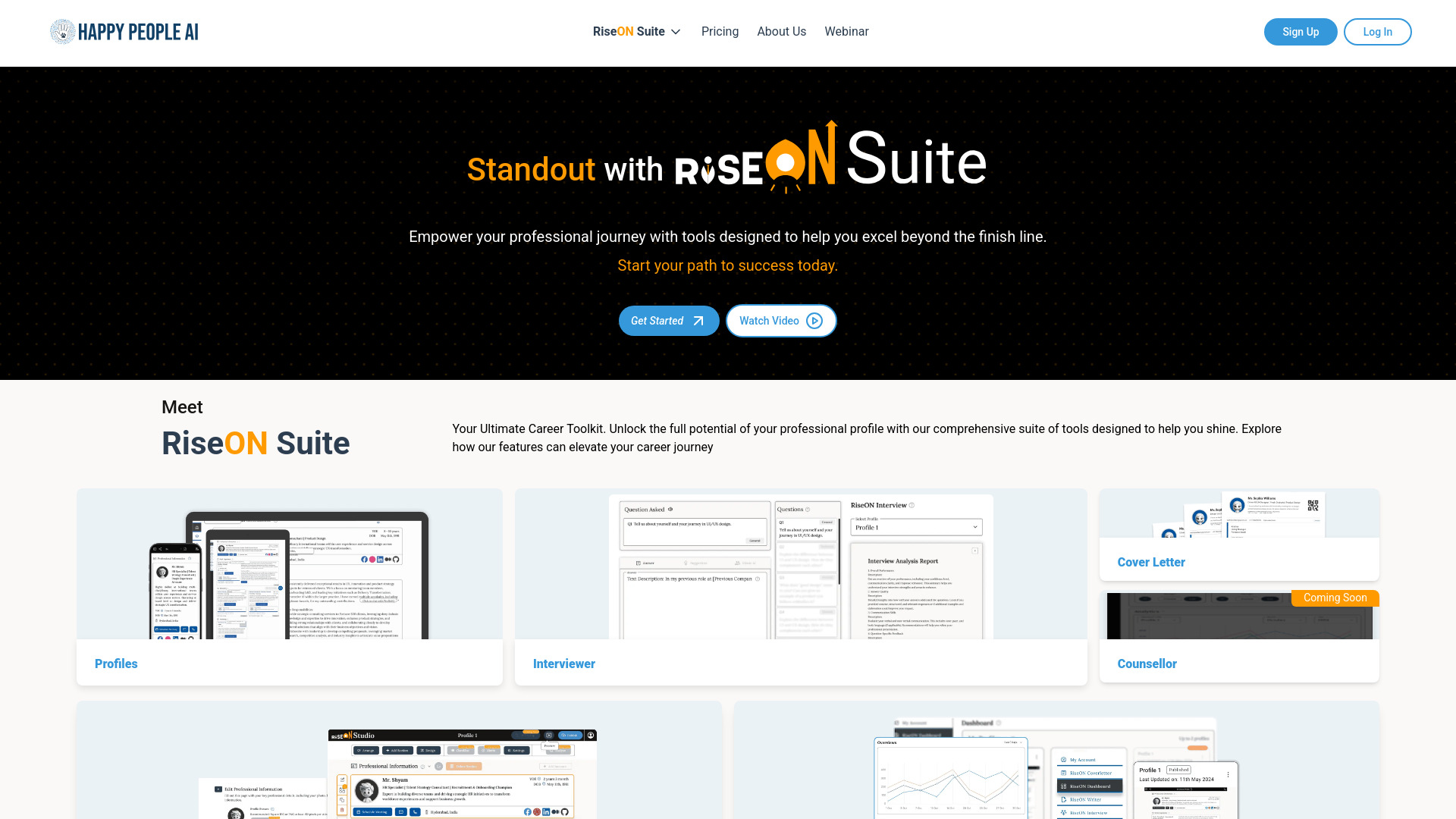 Riseon Suite - AI-powered career growth platform with interactive ...
