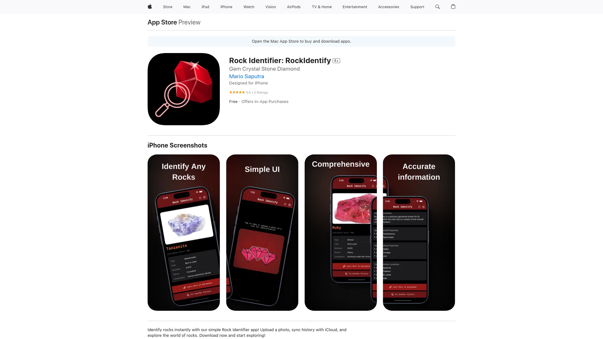 Rockidentify - Rock Identifier - Mobile app for instant rock ...