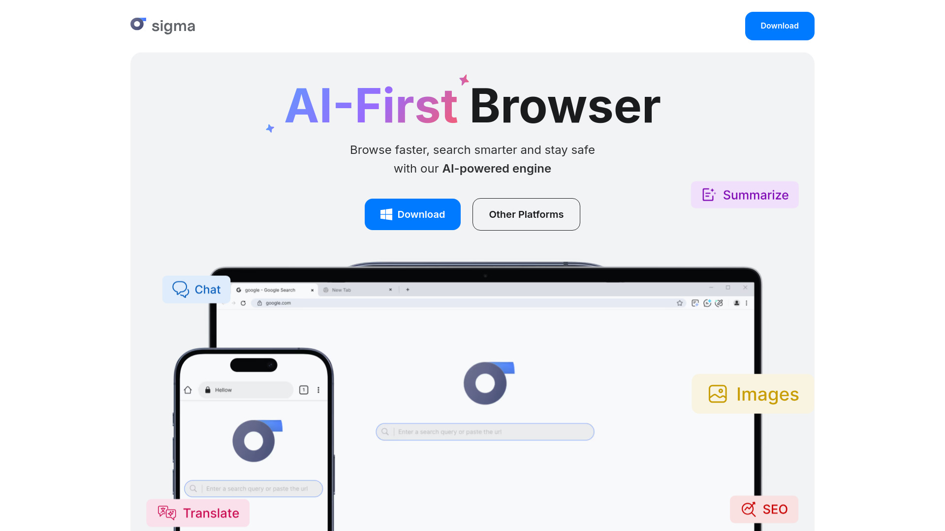 Sigma AI Browser Review, Features & Alternatives | AI-U