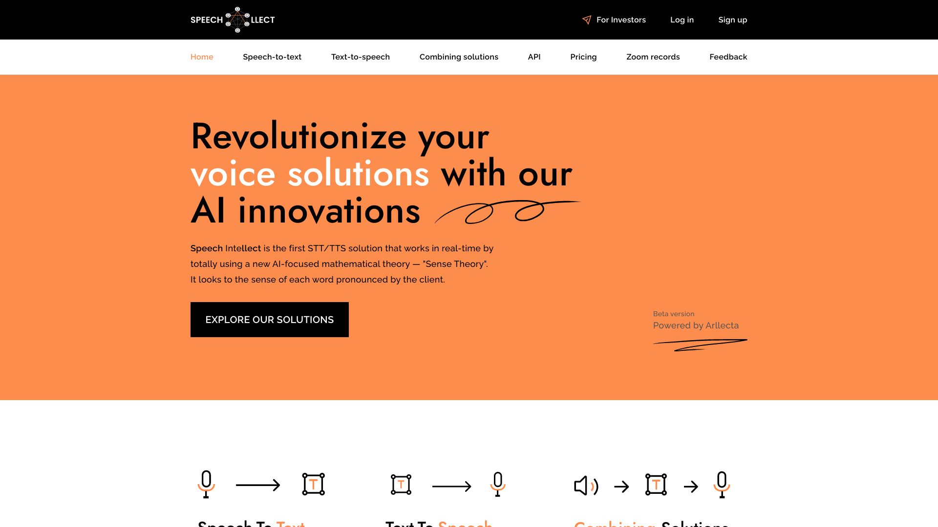 Speechllect - Real-time STT/TTS solution using AI-focused Sense Theory ...