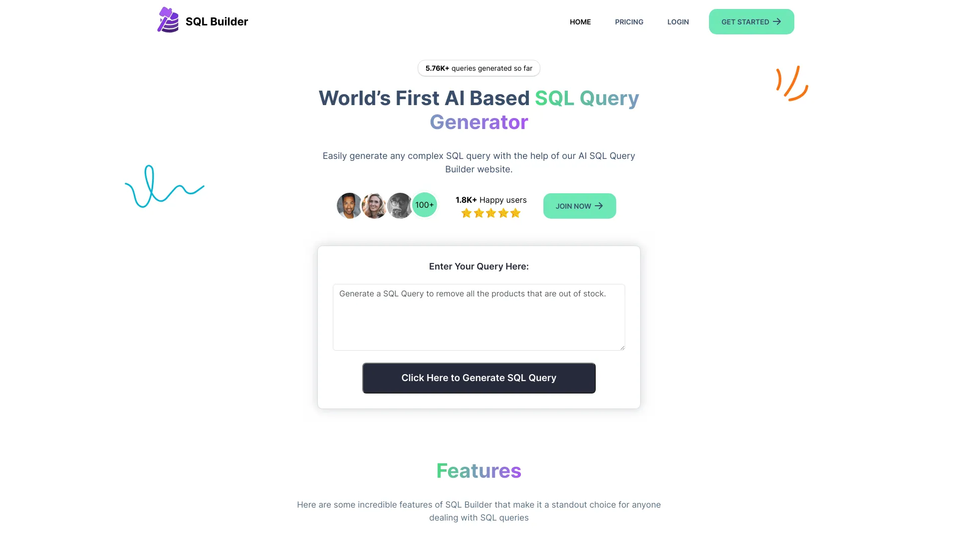 SQL Builder - AI-powered platform for SQL query generation ...