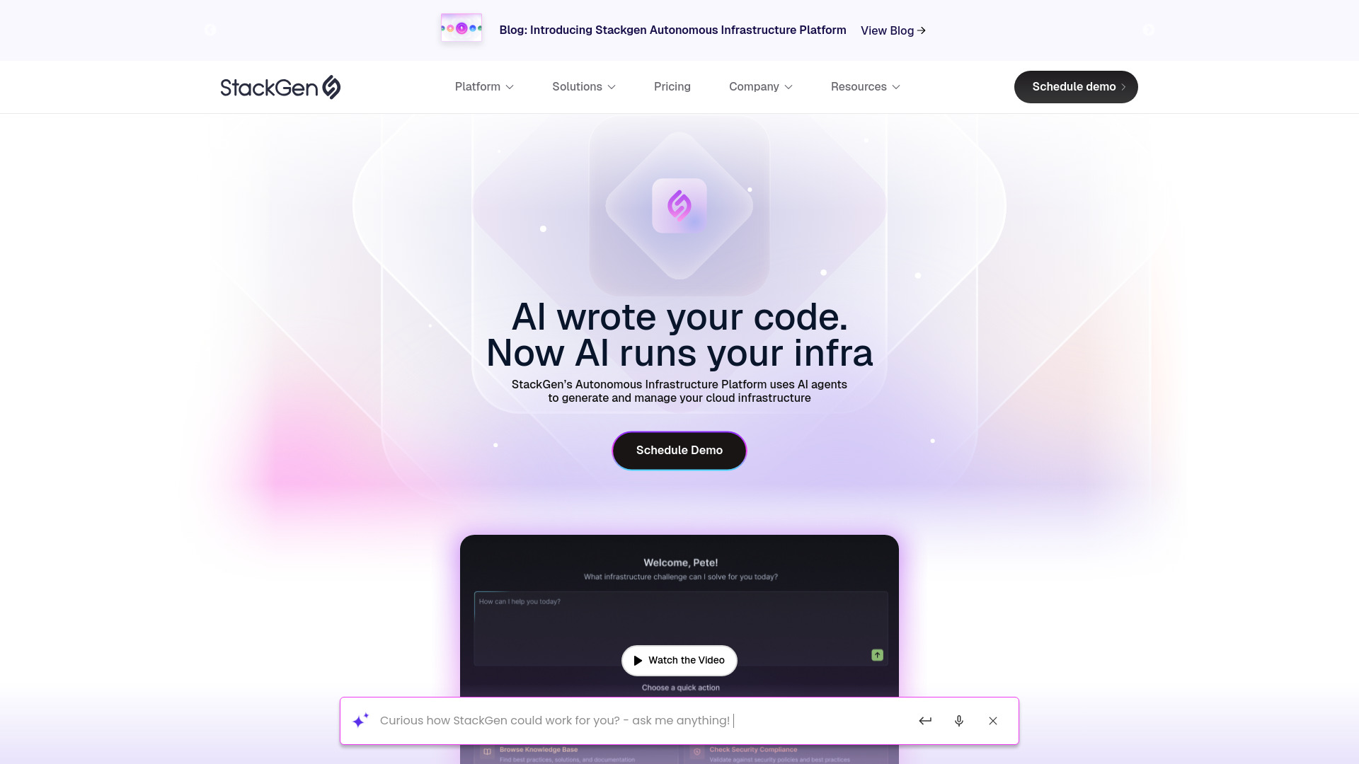Stackgen - AI-powered platform for autonomous cloud infrastructure management. | AI-U.com