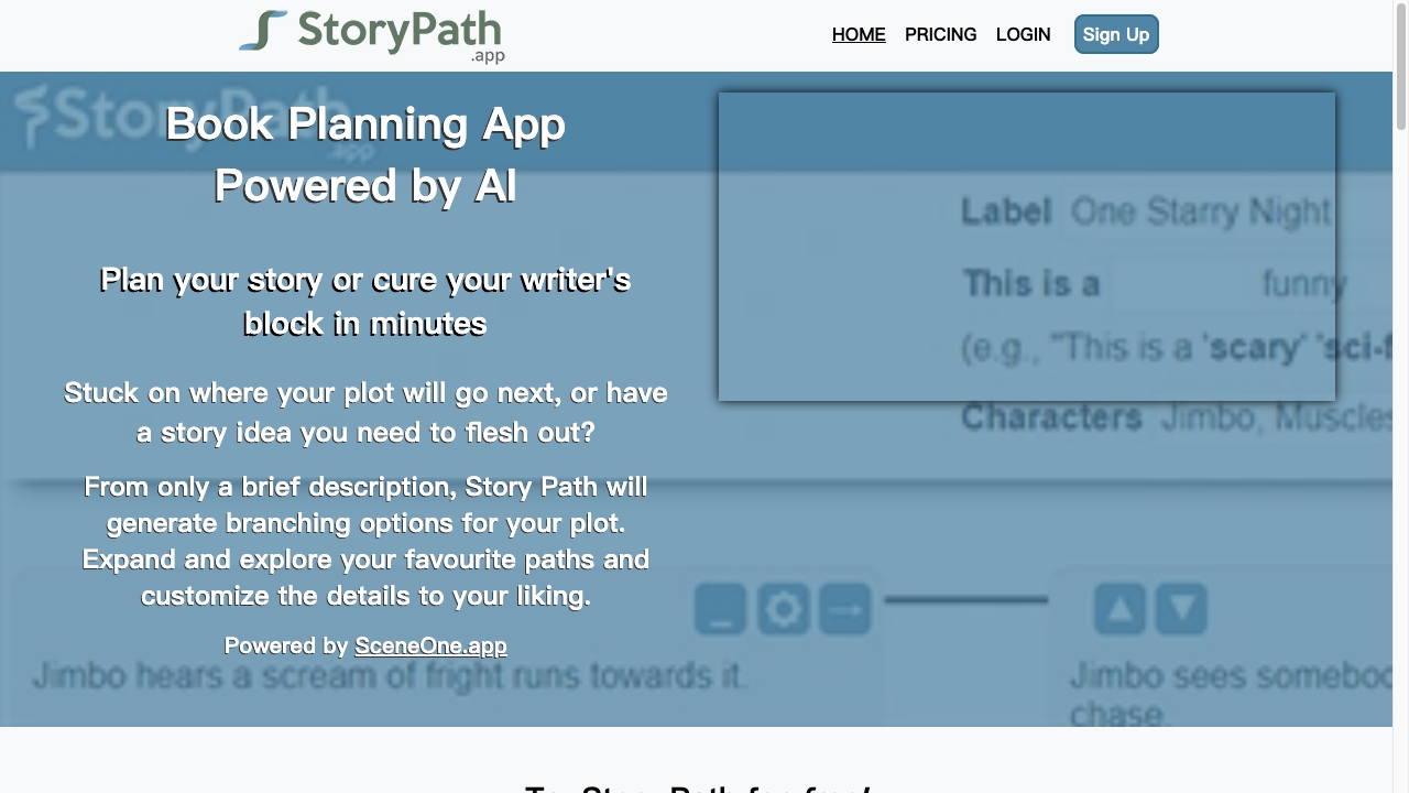 Story Path - AI-powered book planning app to generate plot options and ...