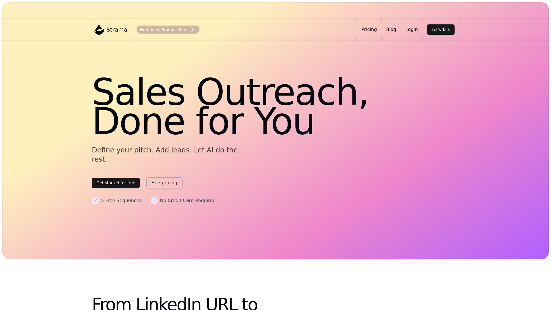 Strama - AI-powered sales automation for personalized outreach ...